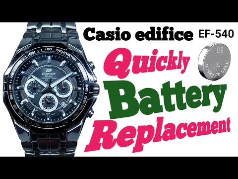 How to Change Casio Edifice EF-540 Battery | Step-by-Step Guide