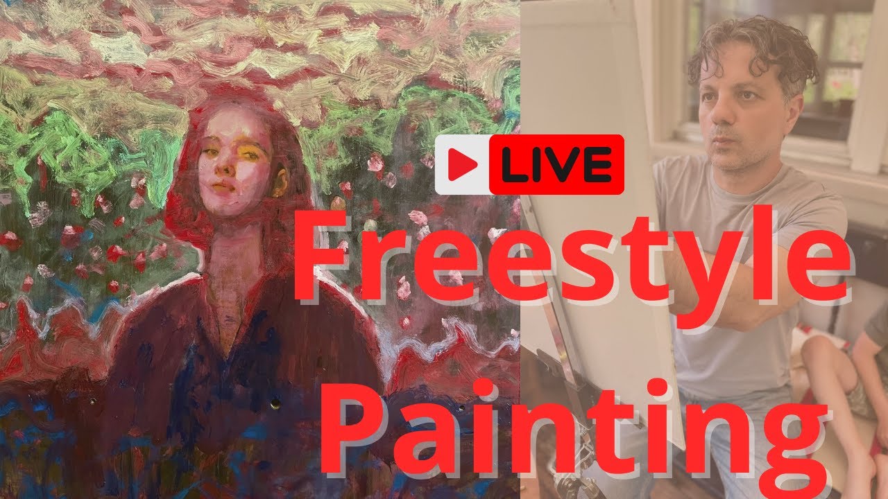 Daily routines and freestyle painting #livestream - YouTube