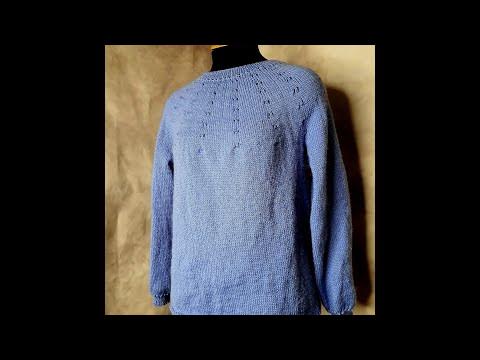 Джемпер с круглой кокеткой. Ч 1. - YouTube