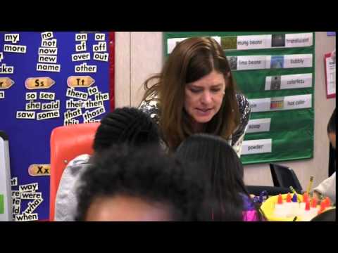 CCSD Board Member Karen Fisher volunteers at Highline Community Elem.