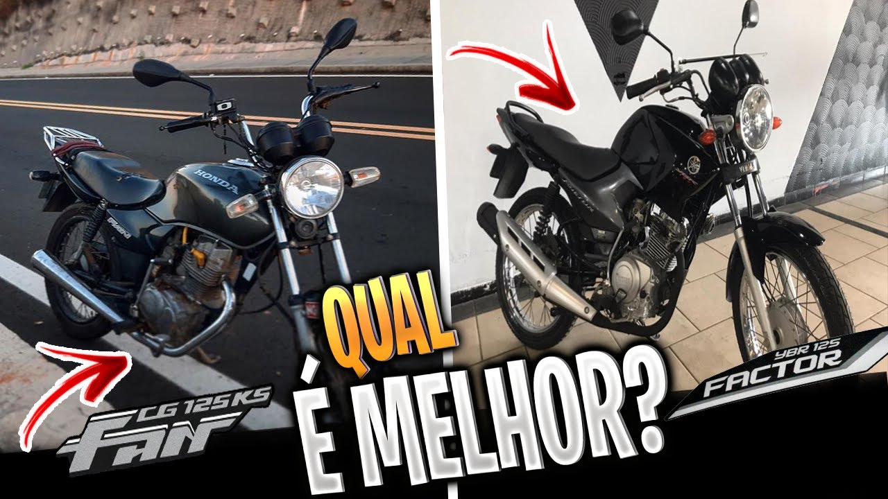 DIFERENÇAS BÁSICAS ENTRE A FAN 125 2008 E YBR FACTOR 125 2009?! - YouTube