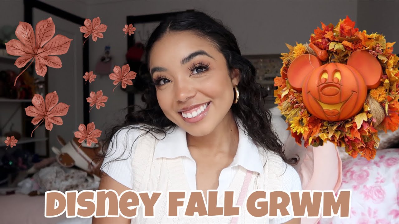 DISNEY FALL GRWM (hair, makeup and outfit for theme parks) - YouTube