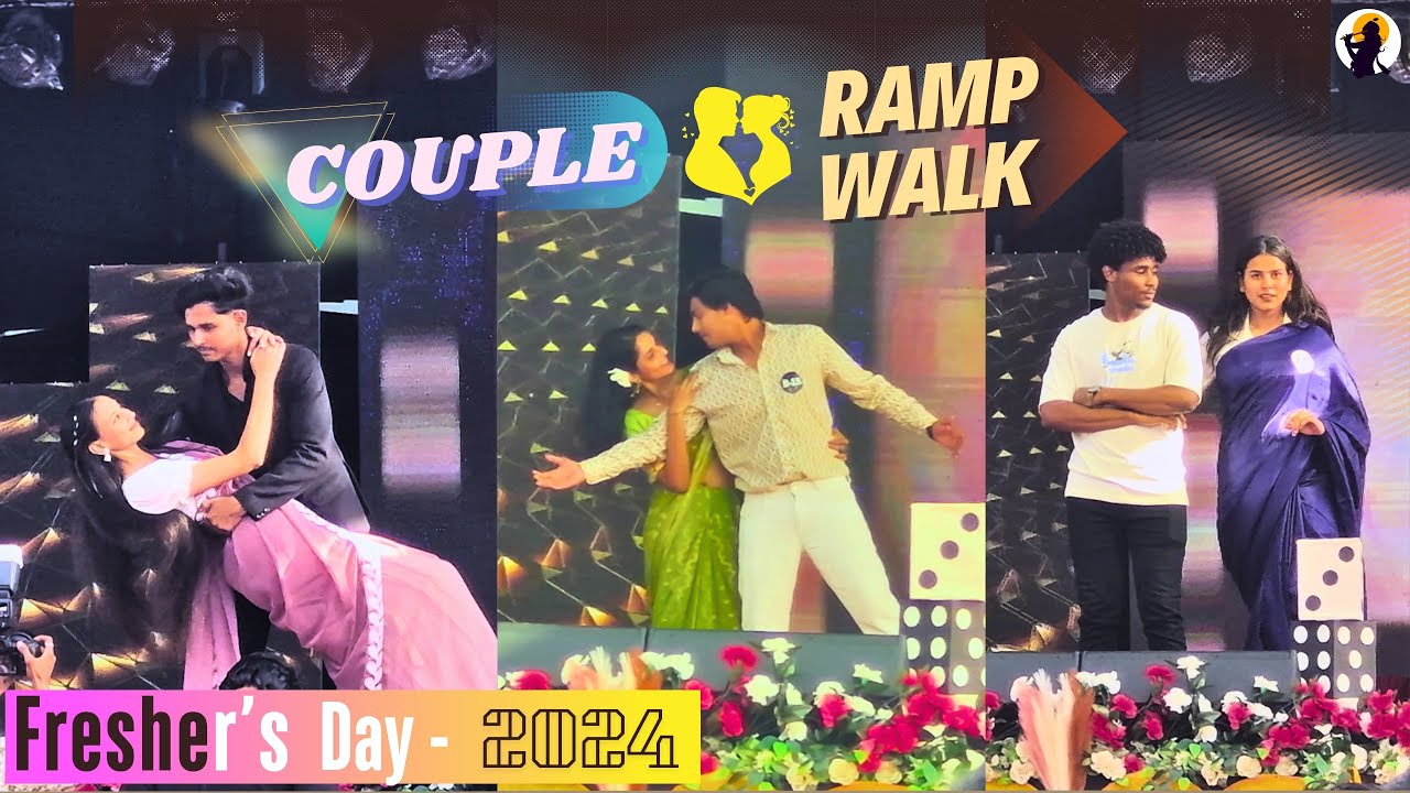 Couple Ramp Walk - Fresher Party || Fresher's Day of Mewar University ...