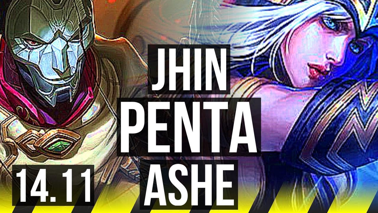 JHIN & Karma vs ASHE & Heimerdinger (ADC) | Penta, 17/1/3, Legendary ...