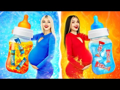 Hot Pregnant vs Cold Pregnant! | Awkward Pregnancy Situations With the Fire and Icy Girl by RATATA