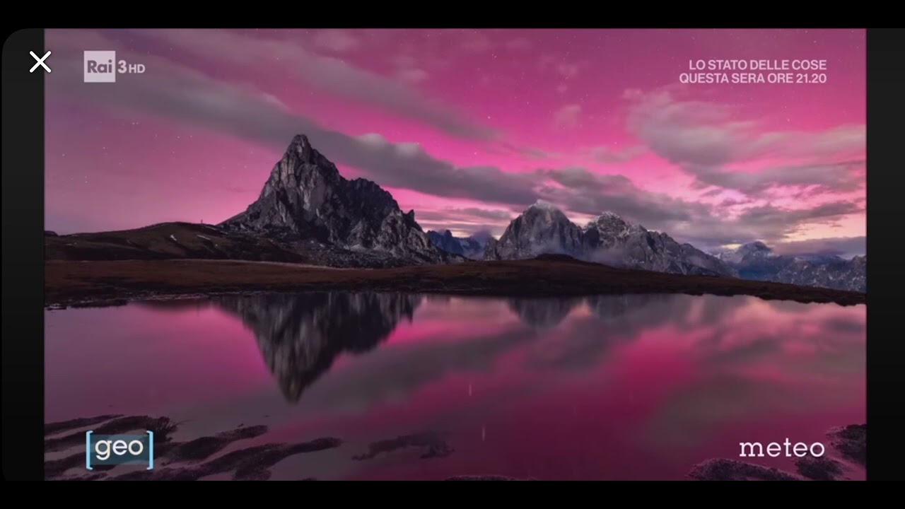 Geo&Geo di Rai 3 Filippo Thiery commenta la foto dell'evento aurorale ...