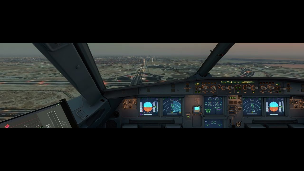 MSFS 2020 || Doha Landing || A320-200 Fénix || Rex Atmos + Map ...