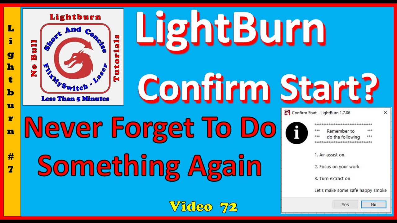 Never Forget Your Air Assist Extract Again With This Simple Lightburn Trick! Job checklist - YouTube