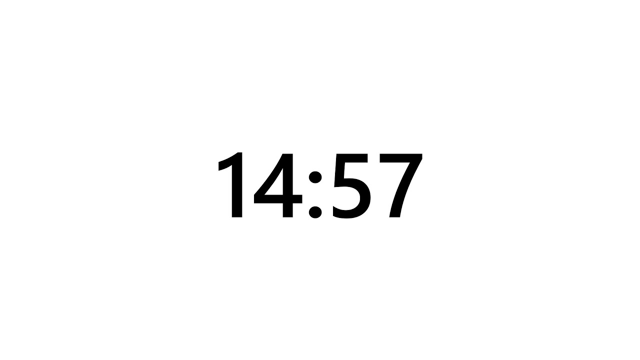 Timer for 14 minutes and 57 seconds - YouTube