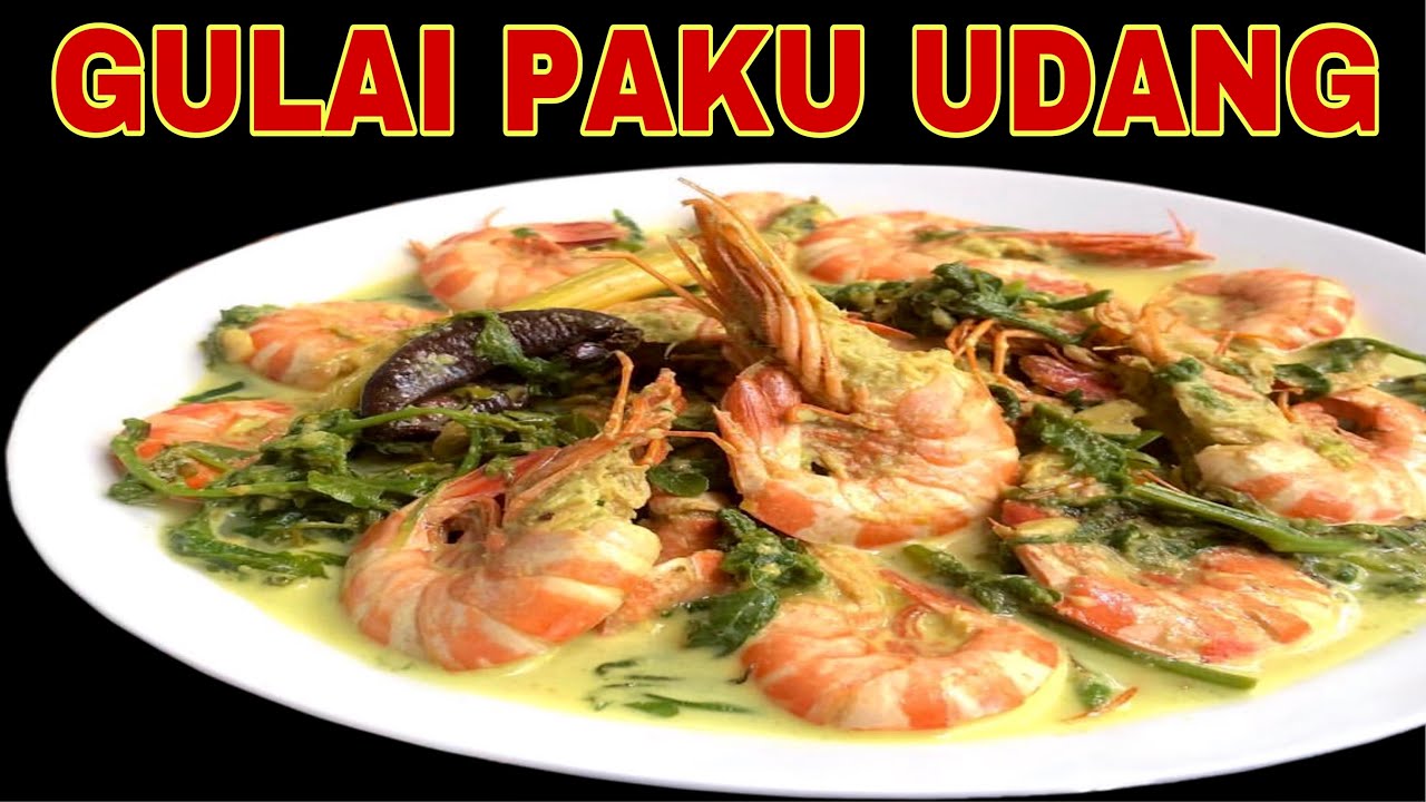RESEP GULAI PAKU UDANG (PAKIS UDANG) ALA UNI CHECHE - YouTube