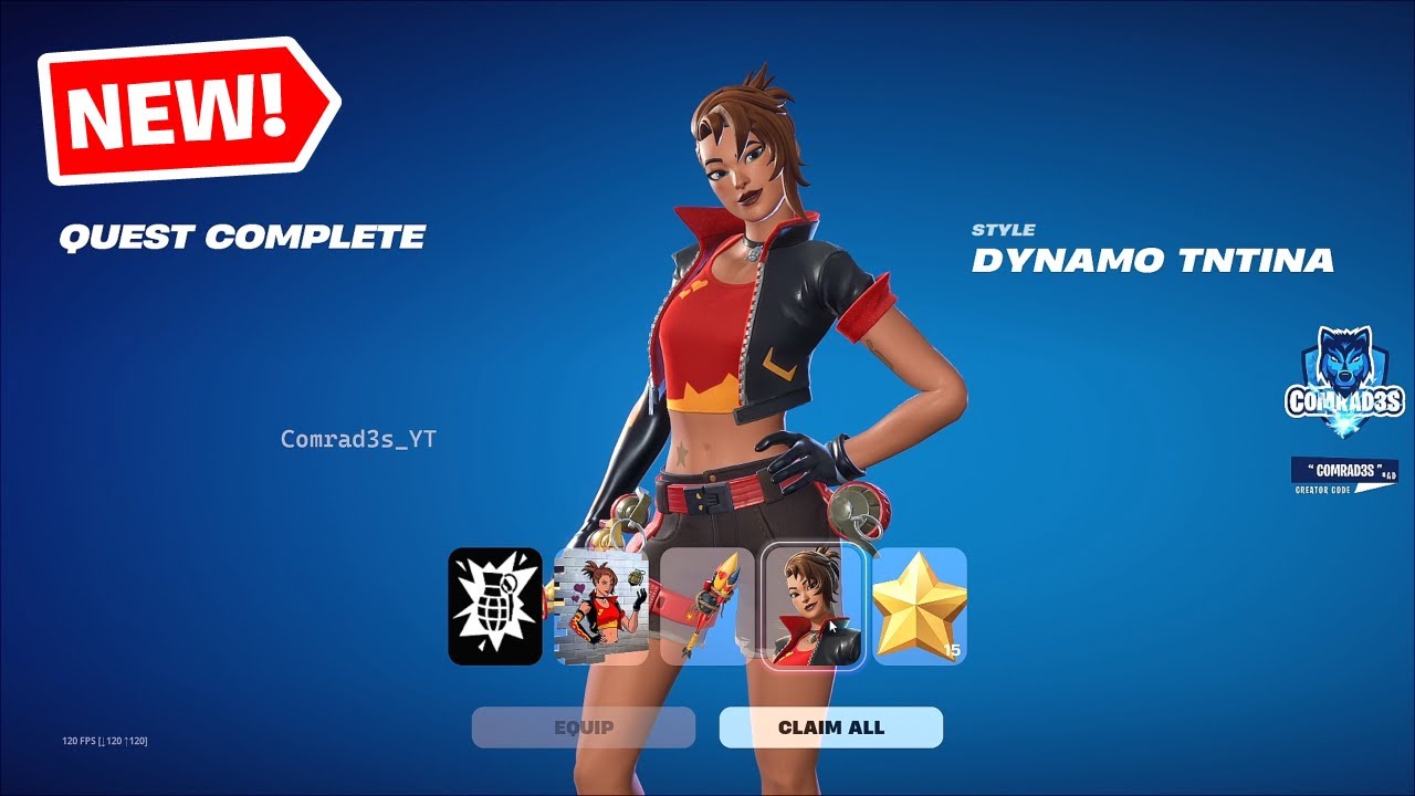 Fortnite Complete Week 1 Quests - How to EASILY get Dynamo TnTina Skin ...