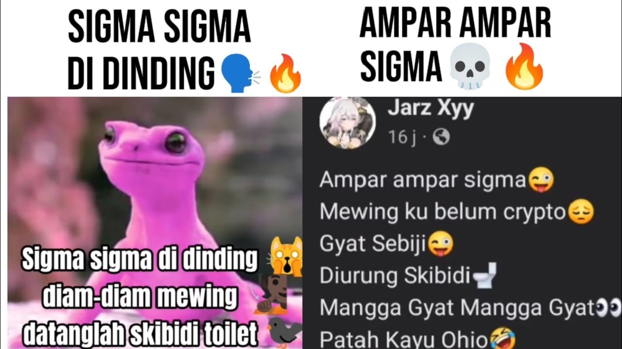 Sigma Sigma Di Dinding VS Ampar Ampar Sigma 💀🔥...(Meme Brainrot) - YouTube