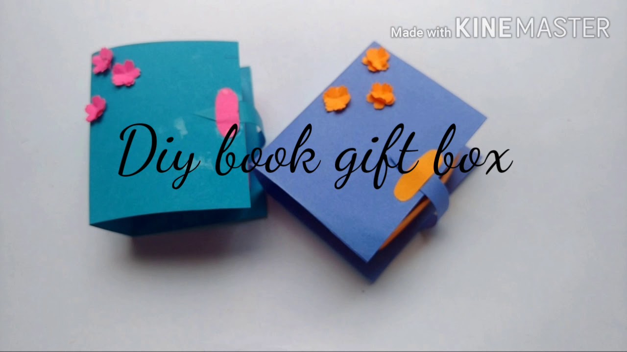How to make Diy book gift box - YouTube