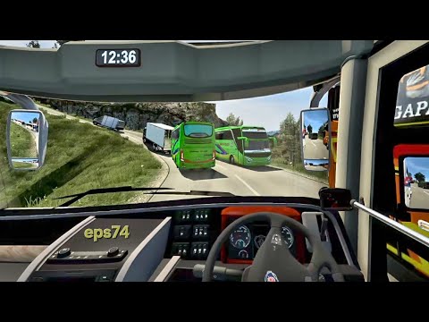 JALUR SELATAN BUS PARIWISATA AVICENT HOLIDAY || ets2 eps74 - YouTube