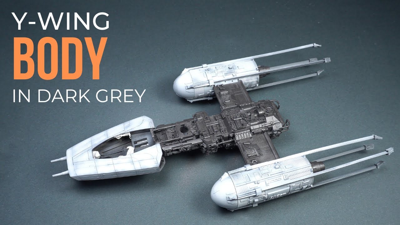 Star Wars Y-Wing Painting the Body Part 1 - 1/72 scale - YouTube