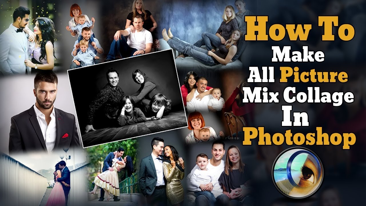 How To Make All Picture Mix Collage In Photoshop ! Best Easy Way ...