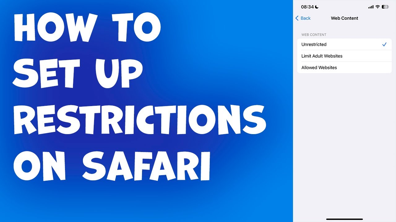 Taking Control of Safari: How to Set Up Restrictions for Enhanced ...