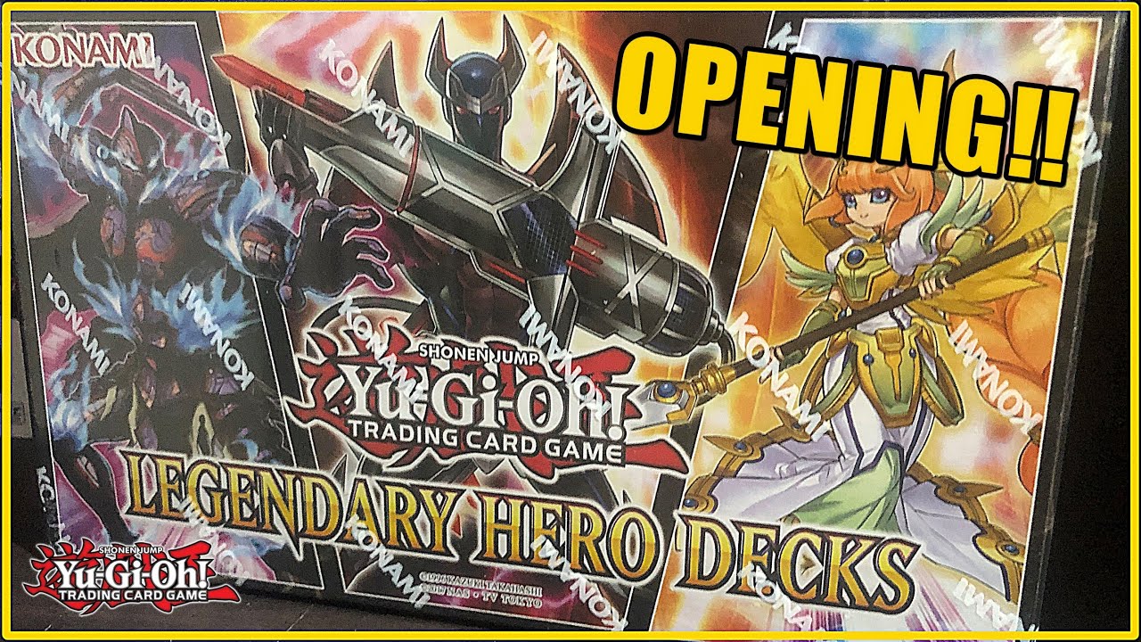 Yu-Gi-Oh! Legendary Hero Decks Unboxing! - YouTube