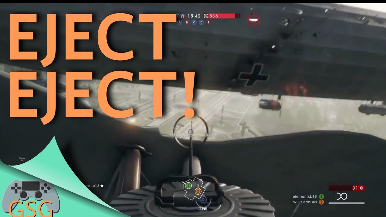 BATTLEFIELD 1: Attack Plane vs Zeppelin. Eject! - YouTube