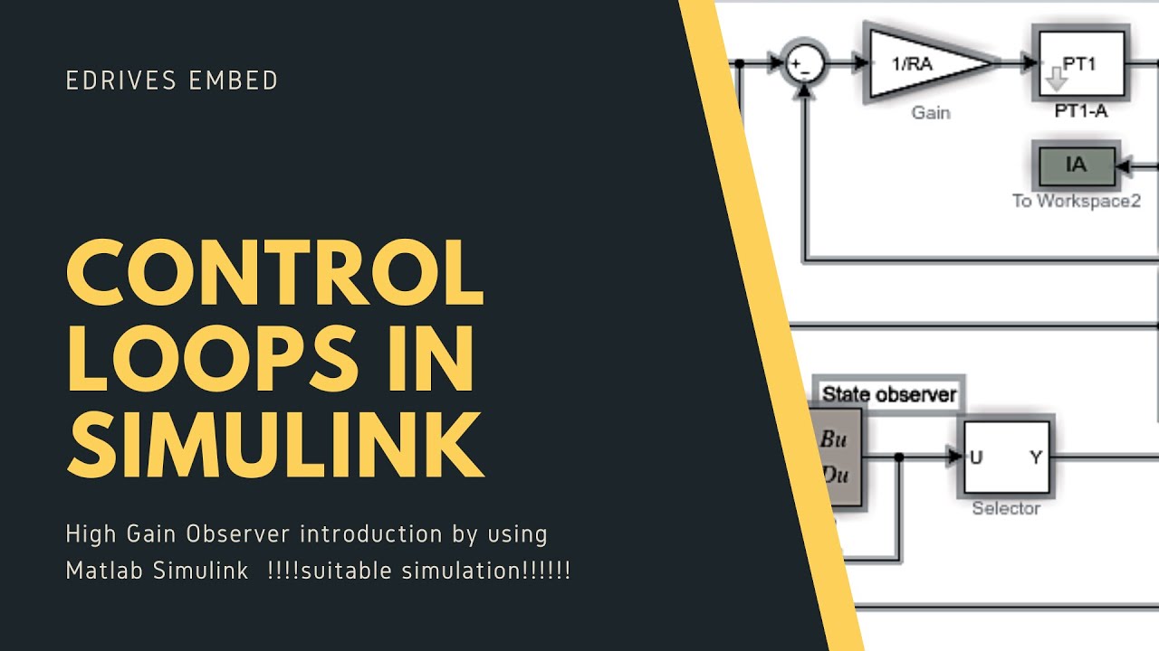 High Gain Observer By Using Matlab Simulink Corrected Youtube