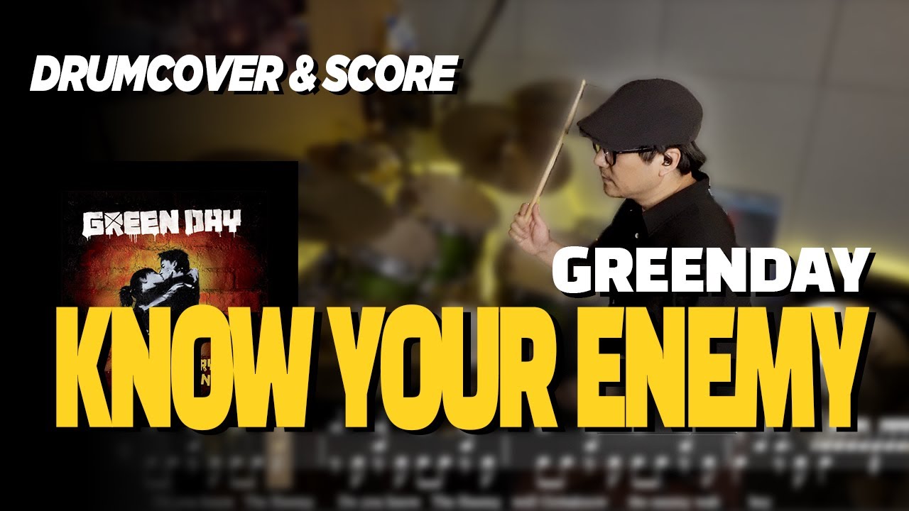 Know Your Enemy | Green Day | Drumcover & Score | 드럼커버 & 드럼악보 - YouTube