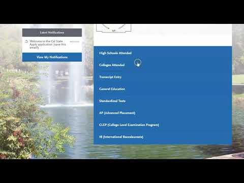 CSU Application: Academic History Quadrant - YouTube