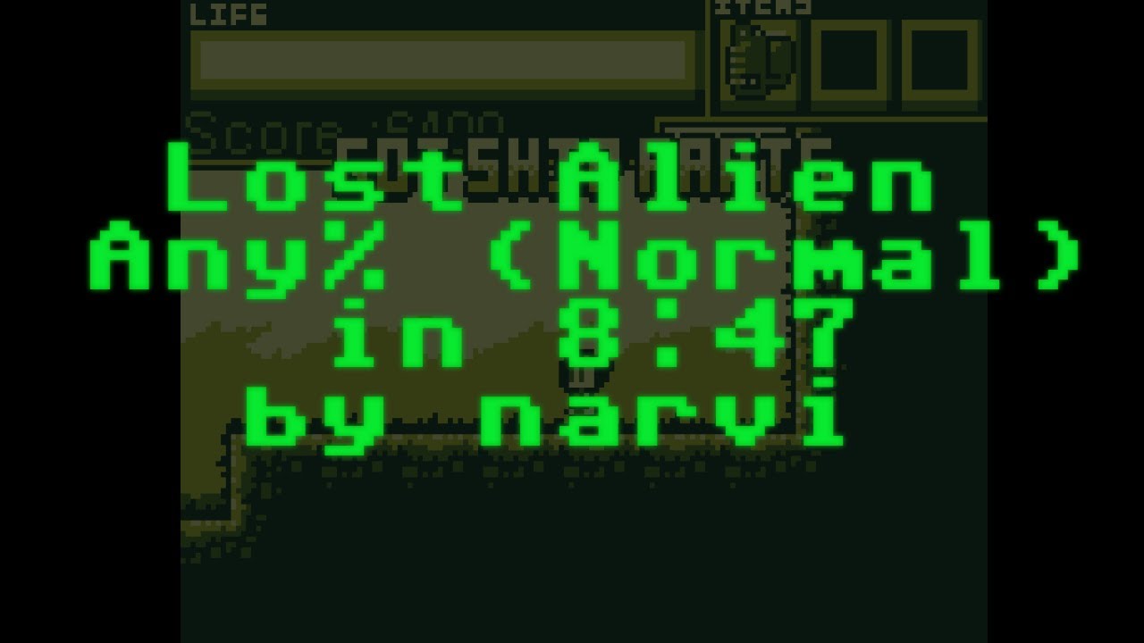 [WR] Lost Alien - Any% (Normal) in 8:47 - YouTube