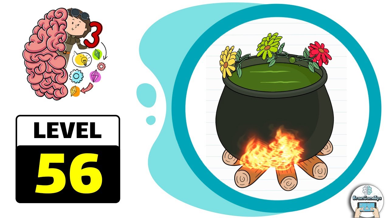 Brain Test 3 Level 56 (Latest version) Walkthrough - YouTube