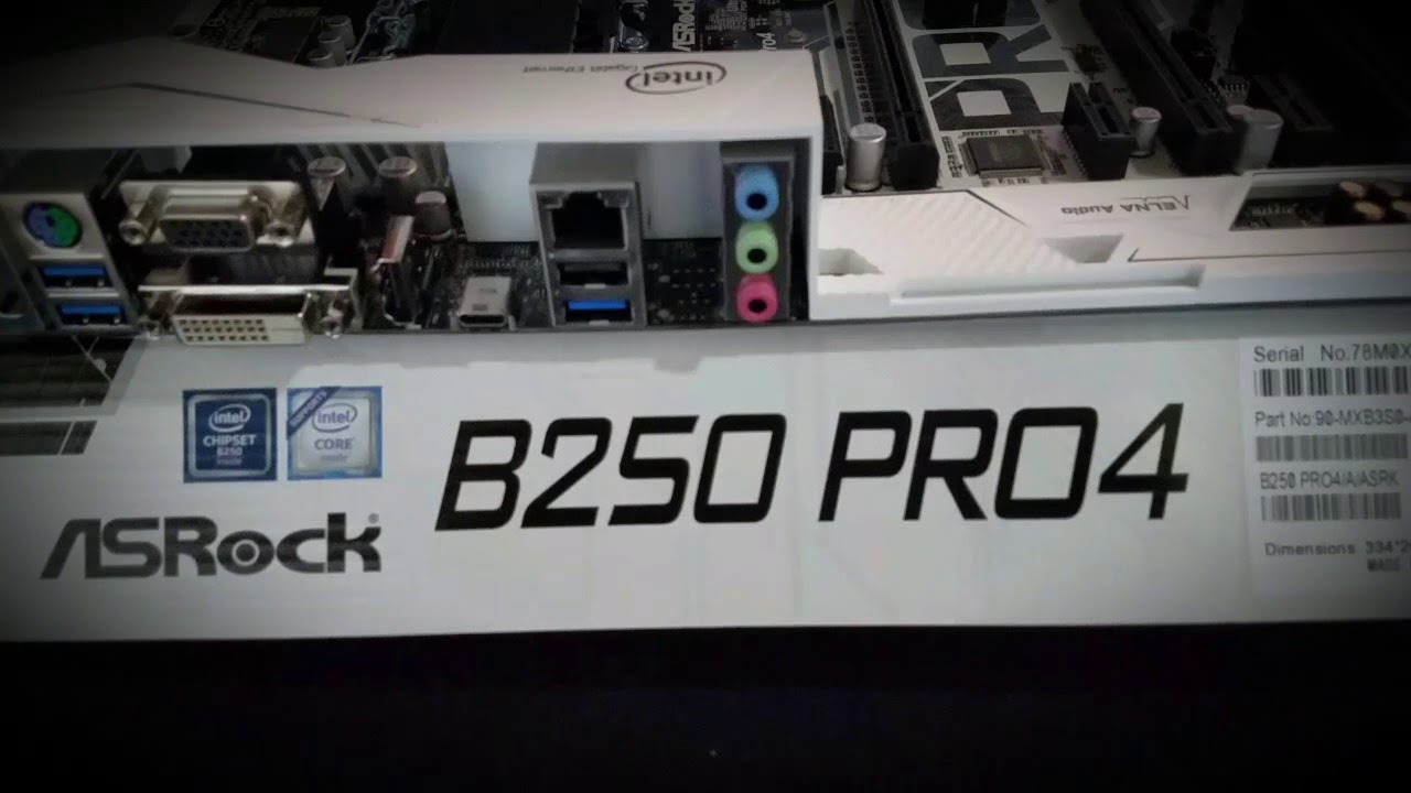 ASROCK B250 PRO 4 - YouTube
