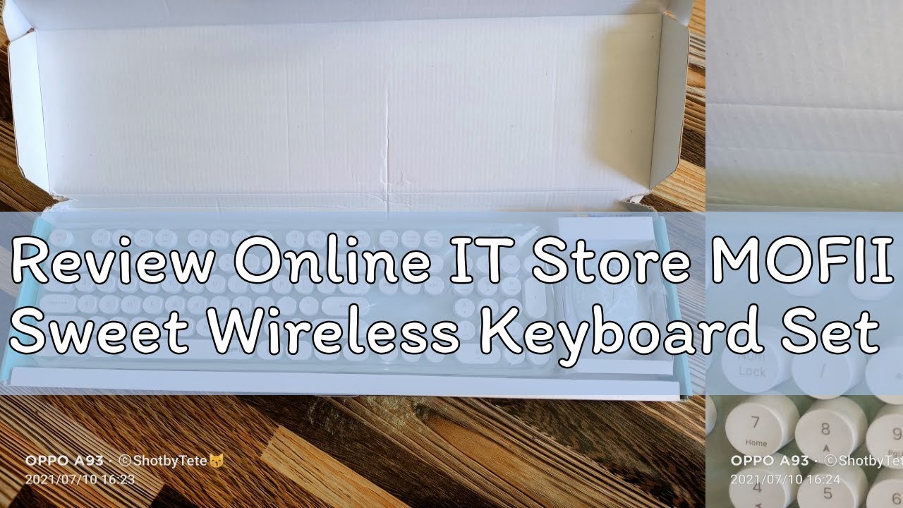 Review Online IT Store MOFII Sweet Wireless Keyboard Set - YouTube