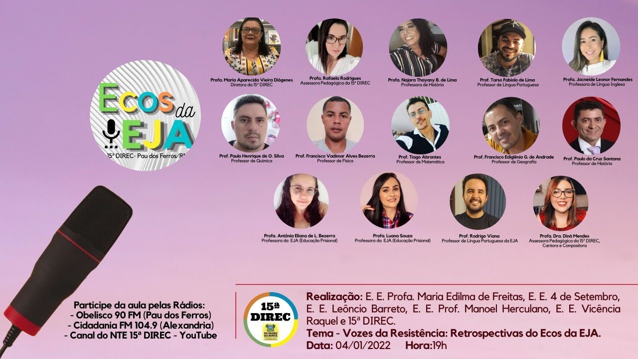 ECOS DA EJA - PROGRAMA #38 - YouTube