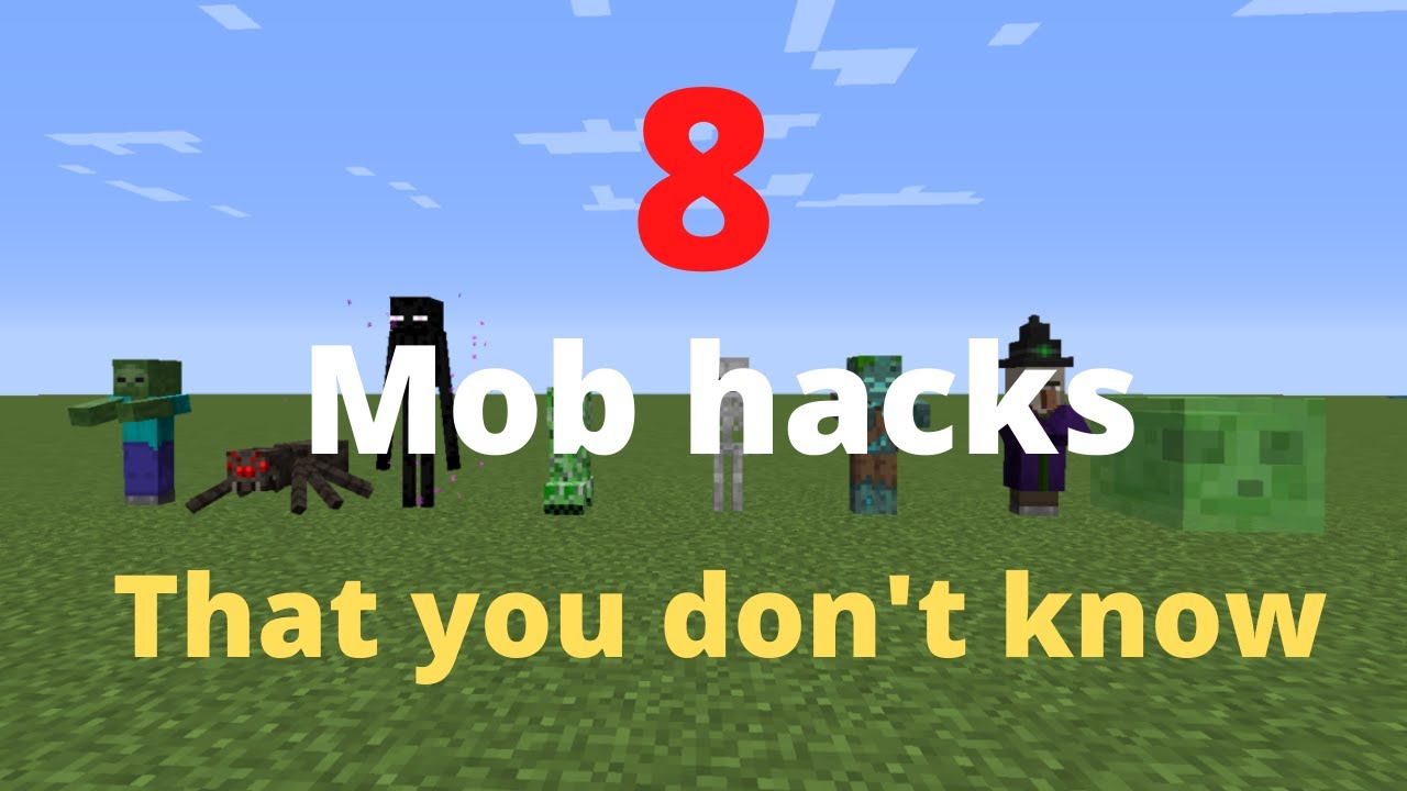 8 Minecraft Mob tricks that you didn't know - YouTube
