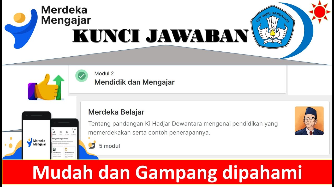 Kunci jawaban modul 2 merdeka belajar | PMM Mendidik dan Mengajar - YouTube