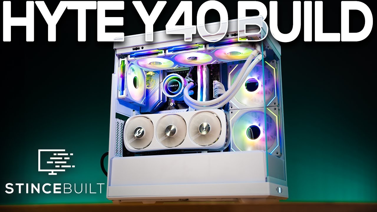 Check out this Snow White Hyte Y40 PC BUILD! - YouTube