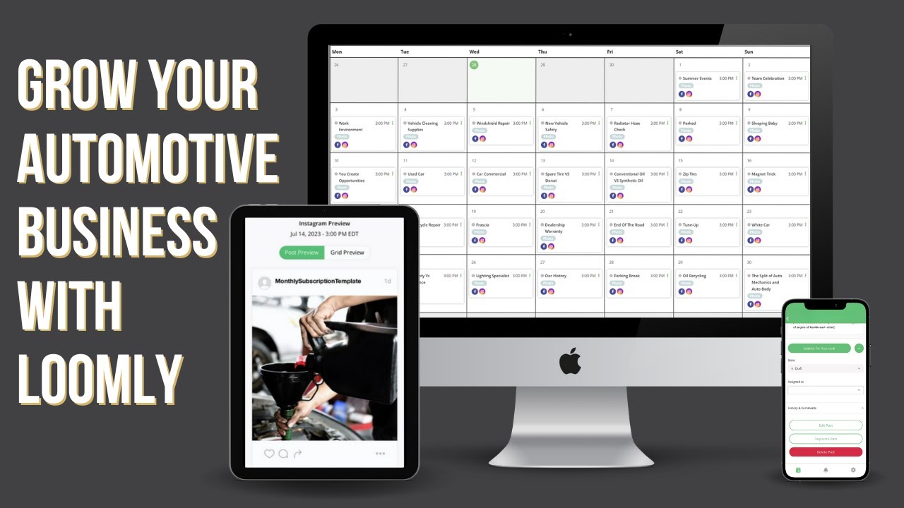 Easy Way to Grow Your Automotive Business With Loomly | Auto+ ...