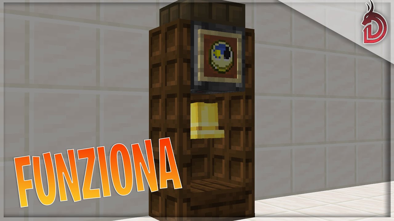 COME FARE UN OROLOGIO A PENDOLO FUNZIONANTE SU MINECRAFT 1.17 ITA - YouTube