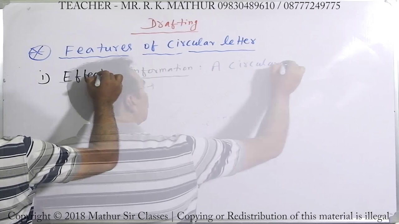 Drafting Circular | Business communication | Mathur Sir Classes - YouTube