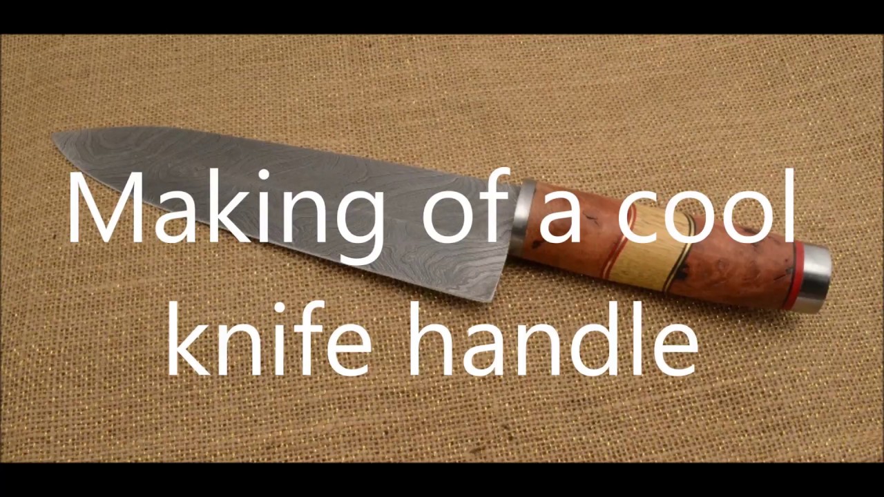 Making a cool curved handle on chef knife - YouTube