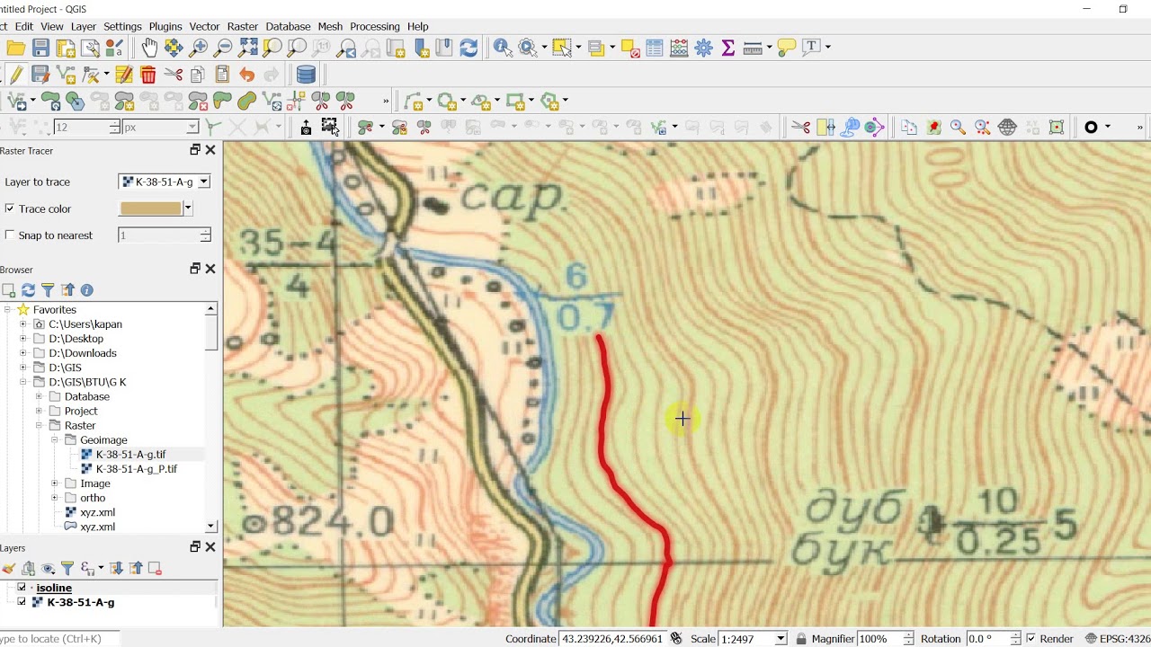 QGIS Raster Tracer - YouTube