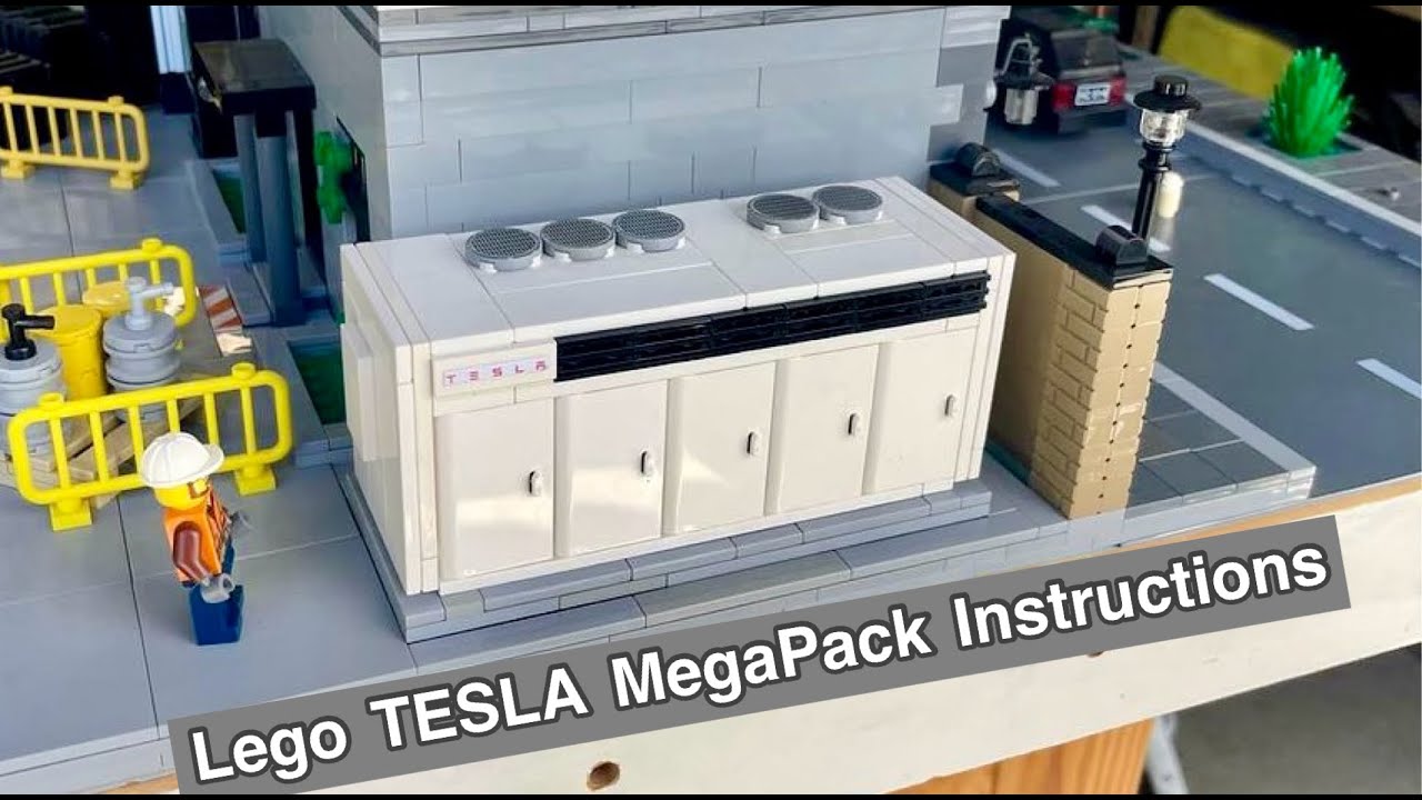 Lego Tesla Megapack instructions. - YouTube