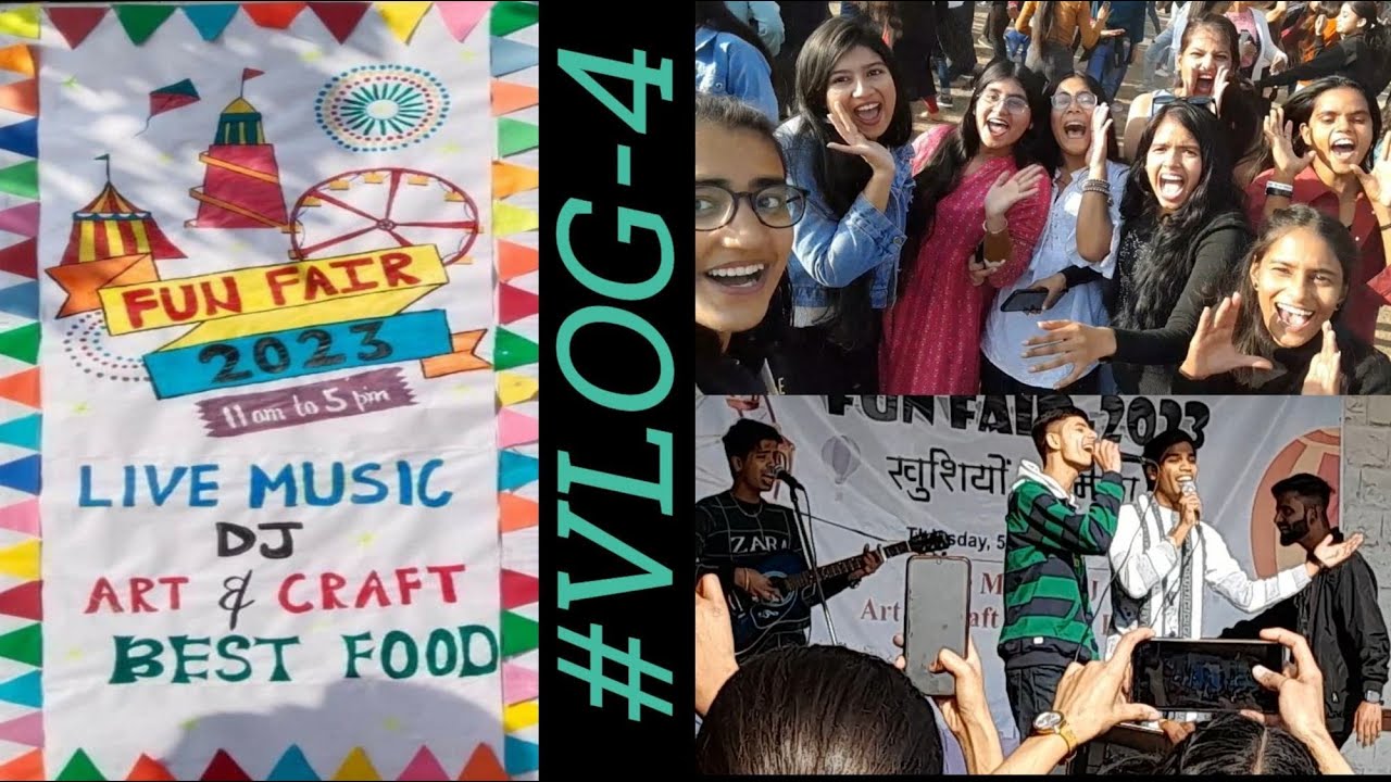 FUN FAIR 2023 | UNIVERSITY MAHARANI COLLEGE | JAIPUR | VLOG-4 - YouTube