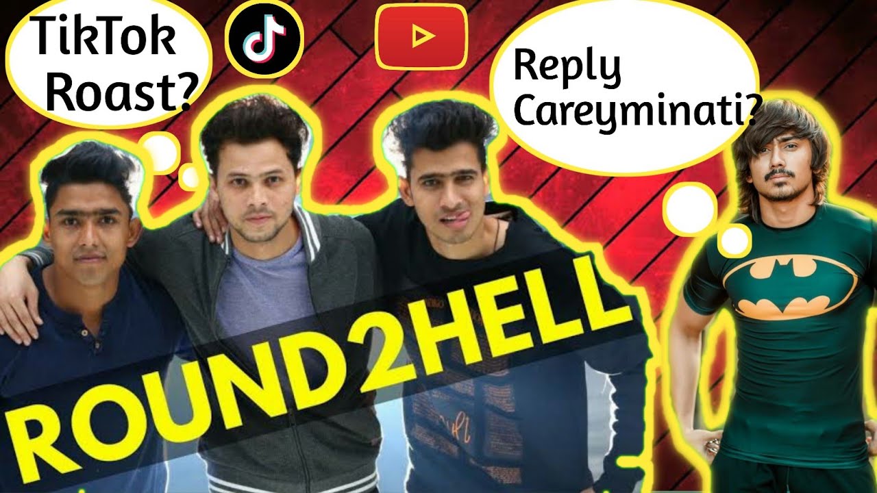 Round 2 hell react on TikTok Vs YouTube||Adan O7 on carryminati||TikTok ...