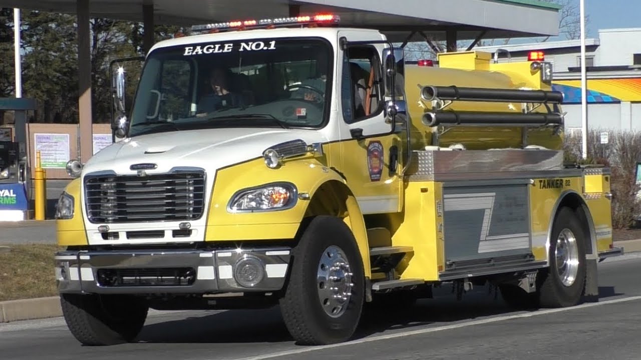 Eagle Fire Company Tanker 22 Responding 2/23/20 - YouTube