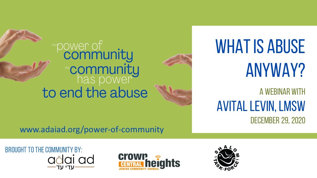 Adai Ad - Power of Community against Domestic Abuse (Avital Levin. LMSW ...