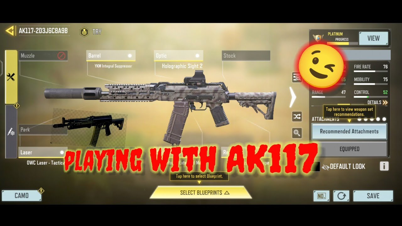 Playing With AK117||CODM rankpush||NEW GAMER||AK117 Part -1#codm ...