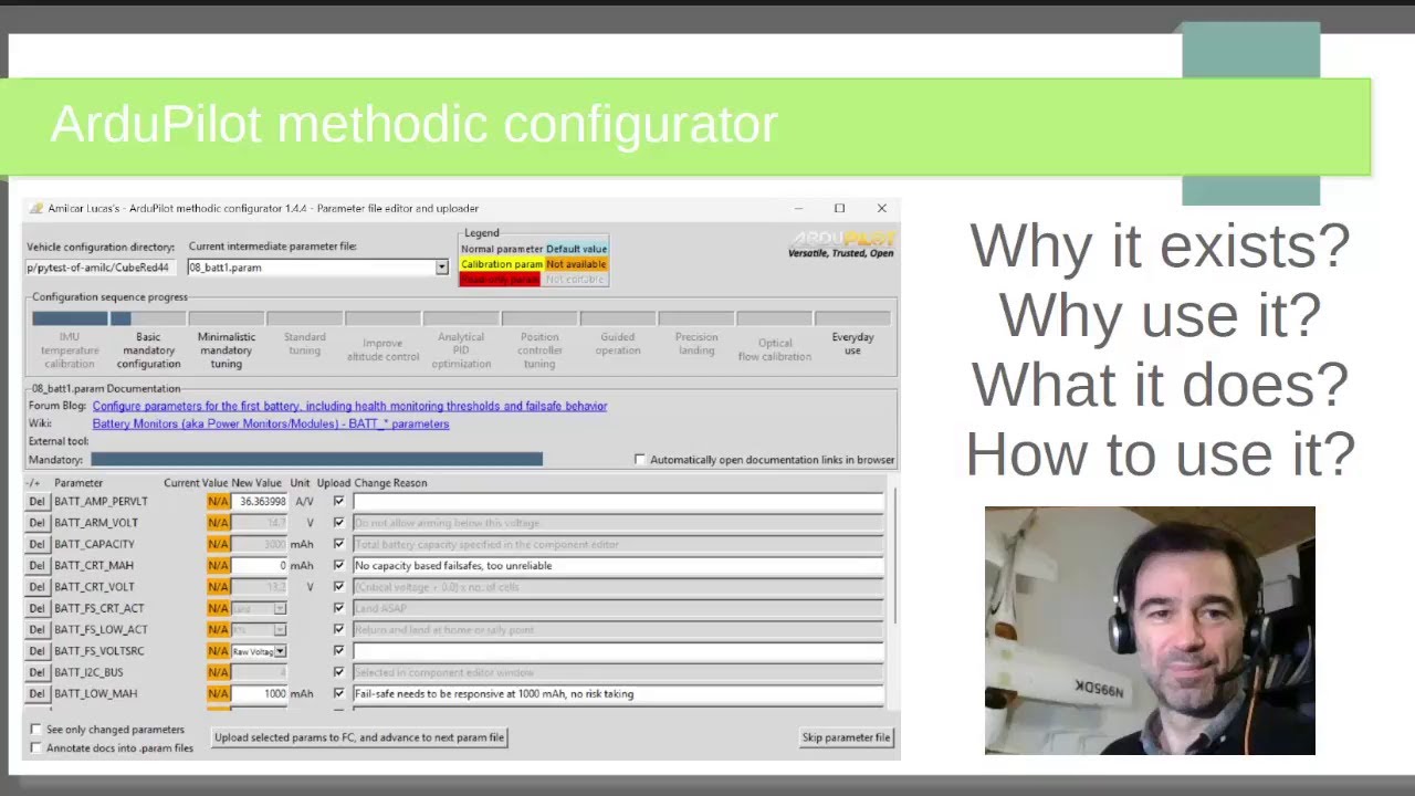 Introduction to the ArduPilot methodic configurator - YouTube