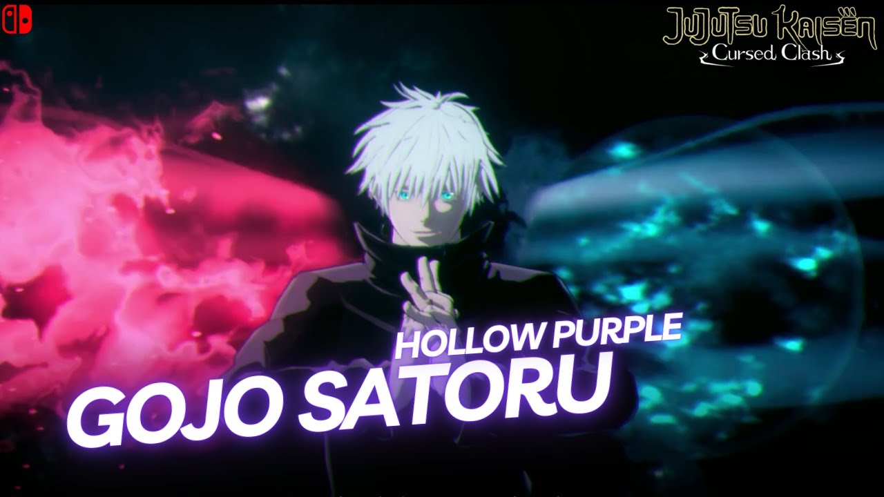 Gojo Satoru Hollow Purple - Jujutsu Kaisen Cursed Clash - YouTube