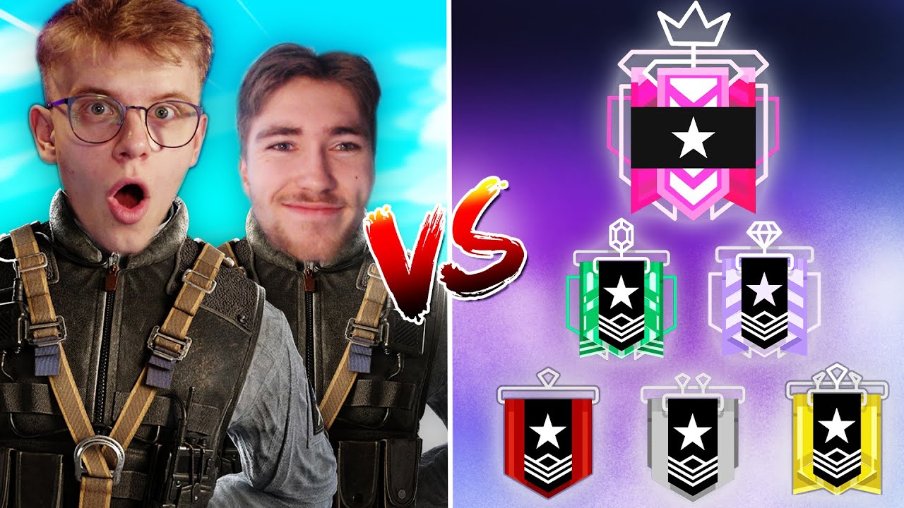 ZUFFIZ & MOCOSANN 2V2 EVERY RANK IN RAINBOW SIX SIEGE! - YouTube