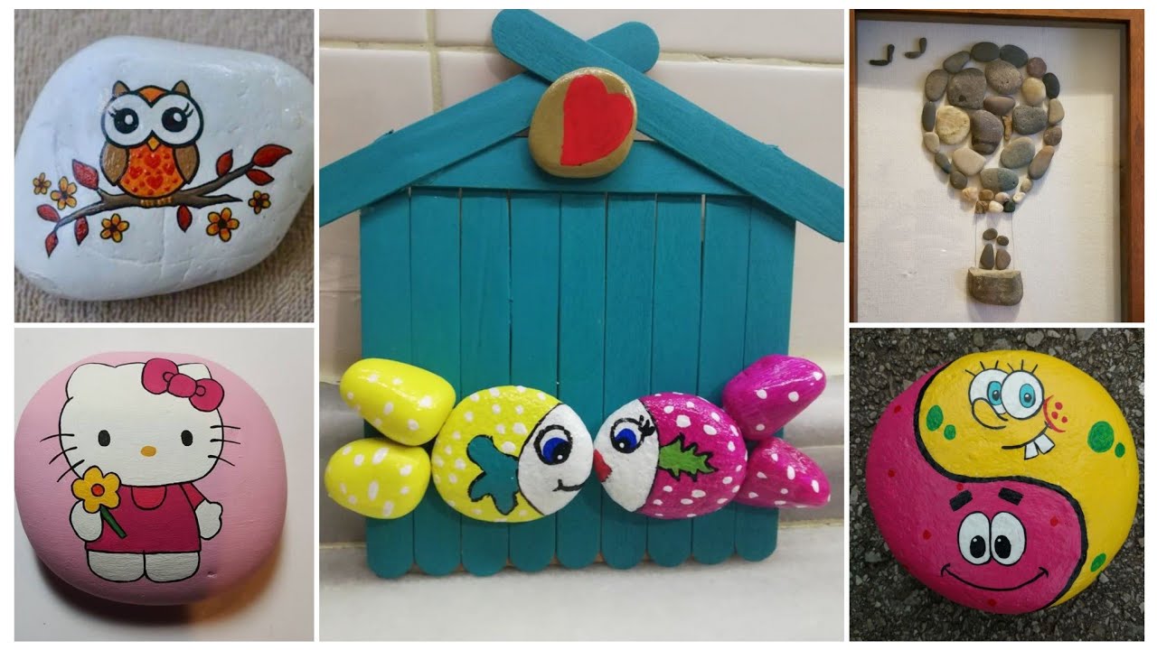 Amazing pebble art ideas (Part 1) | ATTRACTIVE DECOR - YouTube