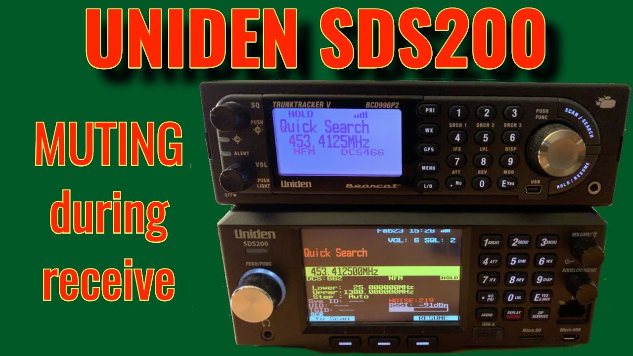 SDS200 Muting during analog transmission - YouTube